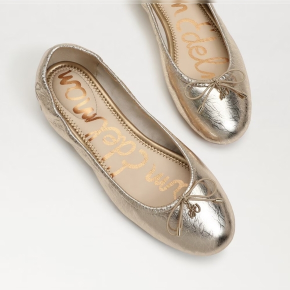 Sam Edelman | Shoes | Sam Edelman Felicia Ballet Flats Gold Leaf Shoes ...